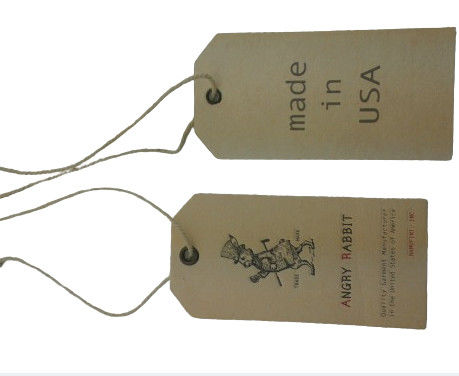 Eco Friendly Brown Hang Tag Custom Kraft Paper Tags For Clothing Labels