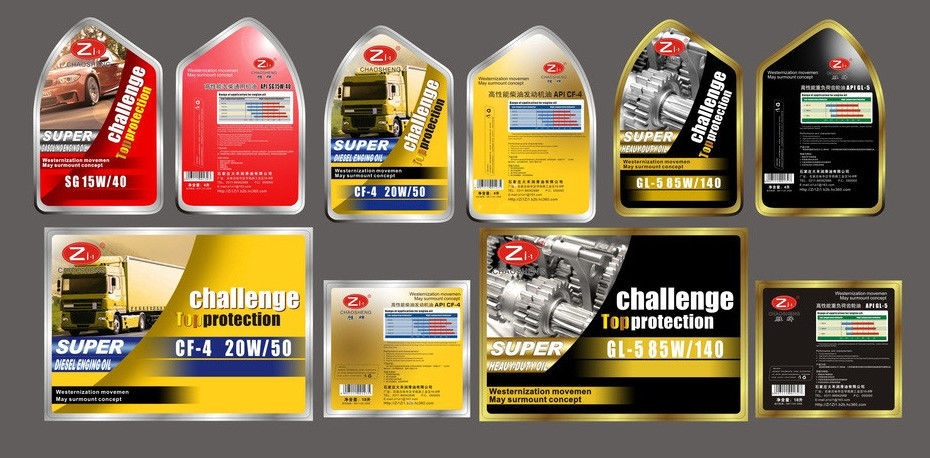 Glossy Finish Adhesive Labels Full-Color Printing Custom Shapes Sizes