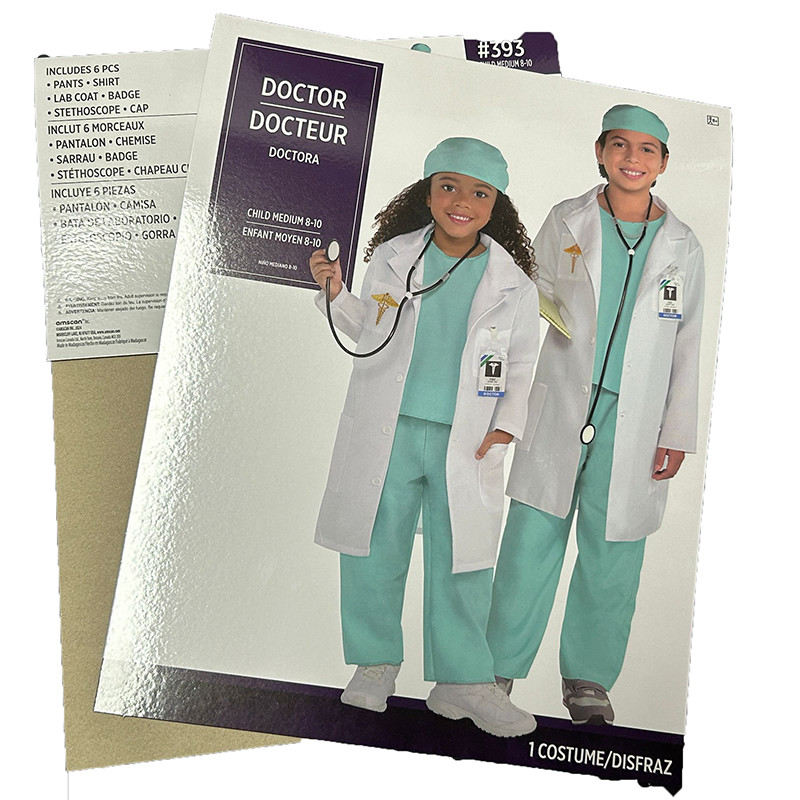 Garment Packaging Grey Card Customizable Patterns And Sizes